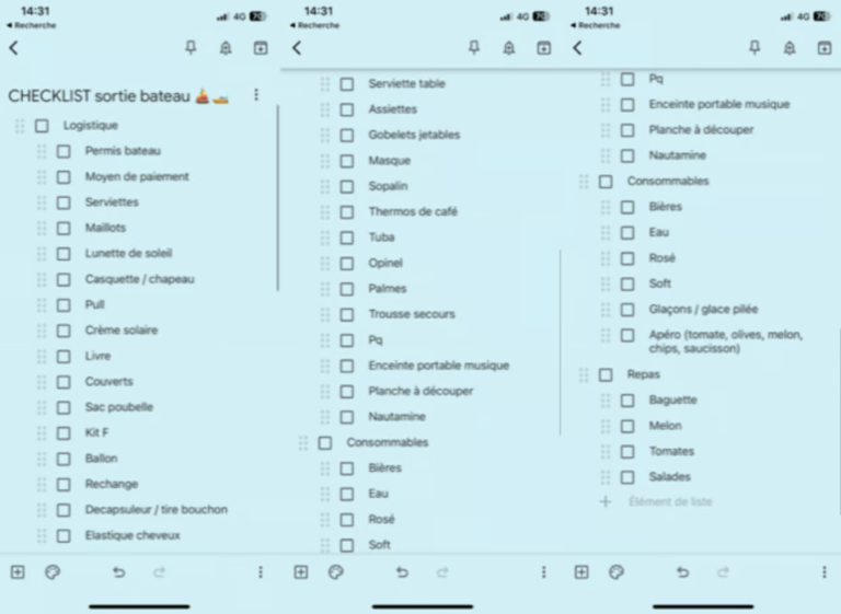 Mes checklists personnelles et l’outil dans lequel je les garde - Laura Mabille